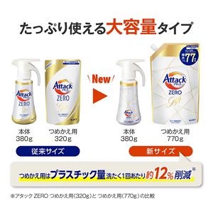 洗濯洗剤 アタックZEROワンハンドギフト｜商品ラインナップ｜「助かるね」がうれしい、アタックの贈り物｜花王