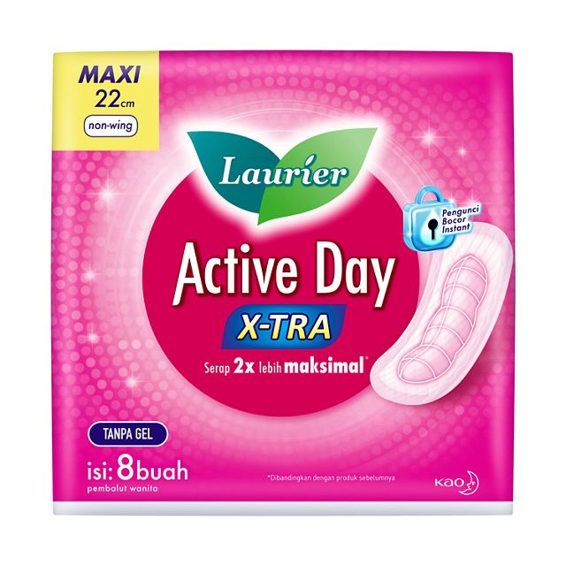 Kao Indonesia | Katalog Produk | Laurier Active Day X-TRA Non Wing 8s