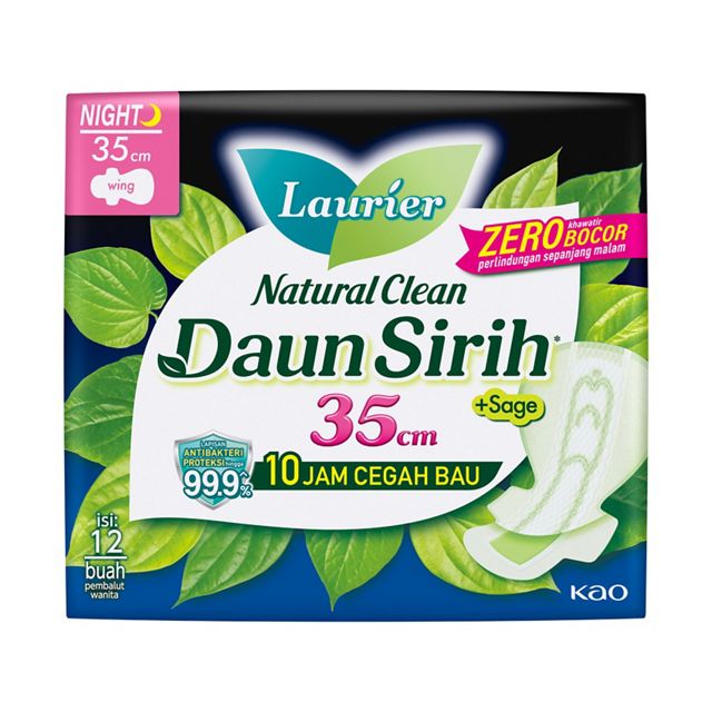 Kao Indonesia | Katalog Produk | Laurier Daun Sirih 35cm - 12pcs