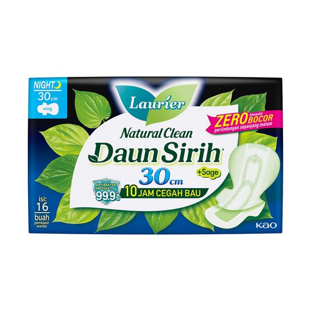 Kao Indonesia | Katalog Produk | Laurier Daun Sirih 30cm - 16pcs