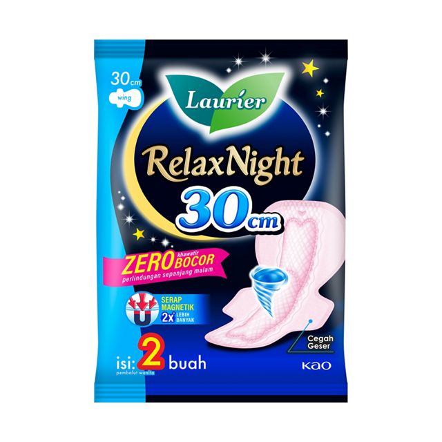 Kao Indonesia | Katalog Produk | Laurier Relax Night 30cm - 2s