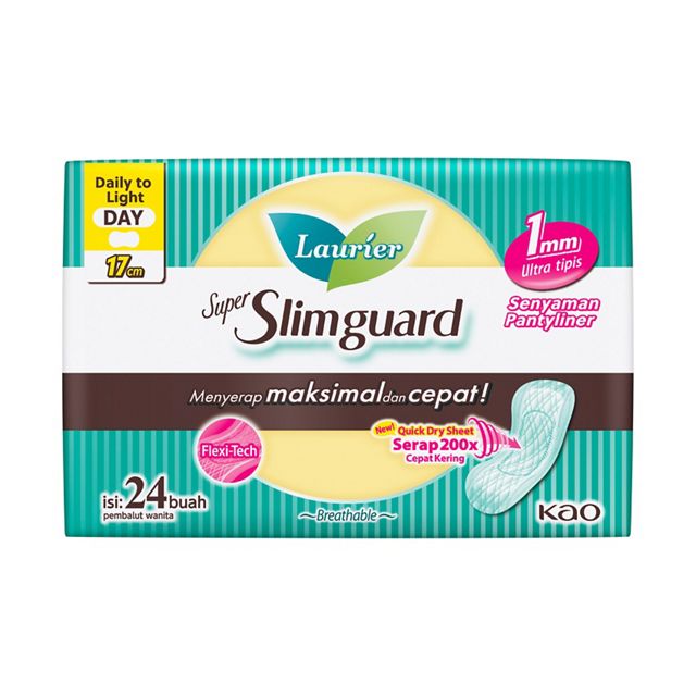 Kao Indonesia | Katalog Produk | Laurier Super Slimguard Day 17cm - 24pcs