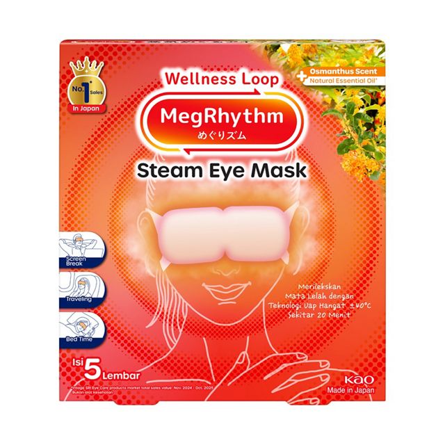 Kao Indonesia | Katalog Produk | MegRhythm Steam Eye Mask Osmanthus Box ...