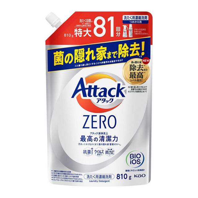 アタックZERO つめかえ用 810g | 花王公式通販 【My Kao Mall】