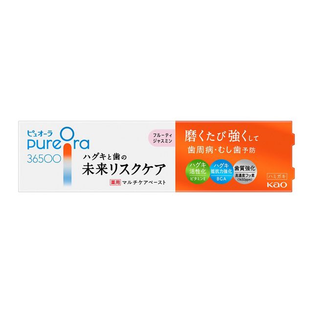 PureOra36500 薬用マルチケアペーストハミガキ フルーティジャスミン 85g | 花王公式通販 【My Kao Mall】