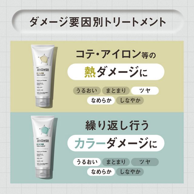 THE ANSWER EXモイストトリートメント FOR DAILY DAMAGE 220g | 花王公式通販 【My Kao Mall】