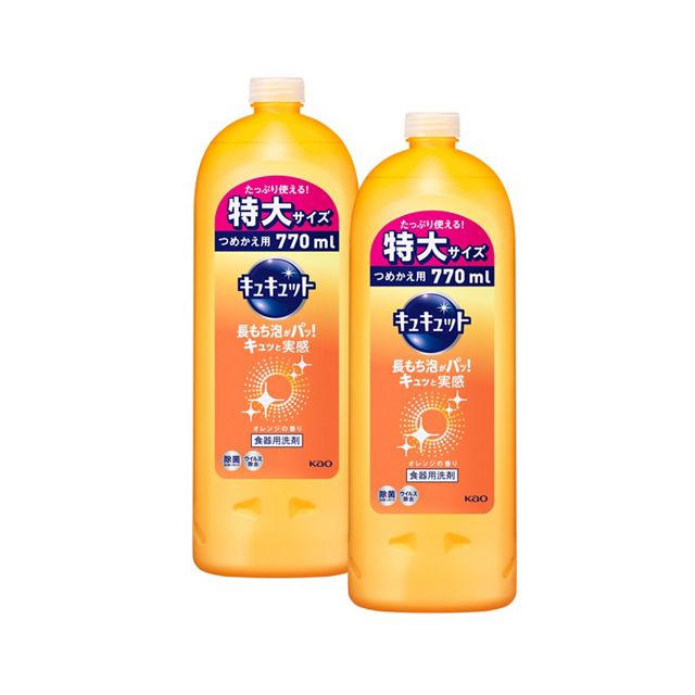 キュキュット つめかえ用 770ml 2個セット | 花王公式通販 【My Kao Mall】