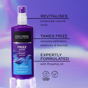 Curly hair spray store